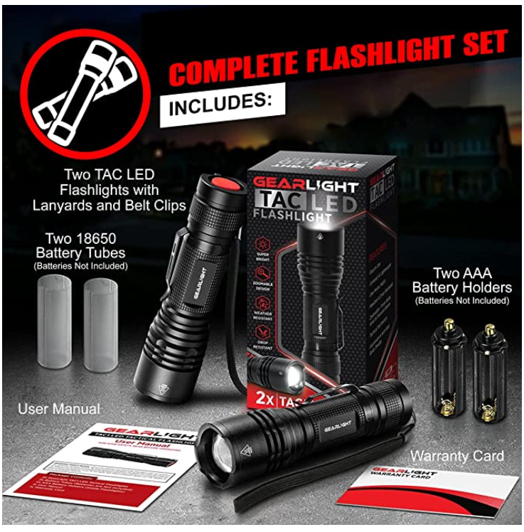 GearLight TAC LED Flashlight | BTE Mid-Western Mining and Construction ...
